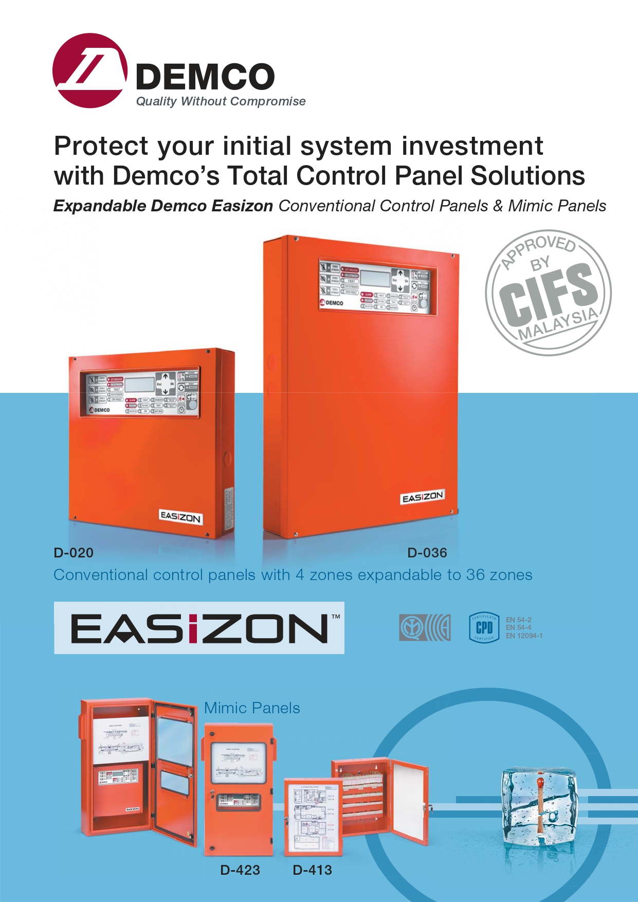 D-020 and D-036 FCP ตู้คอนโทรลสัญญาณแจ้งเหตุเพลิงไหม้ EASIZON - U.S ...