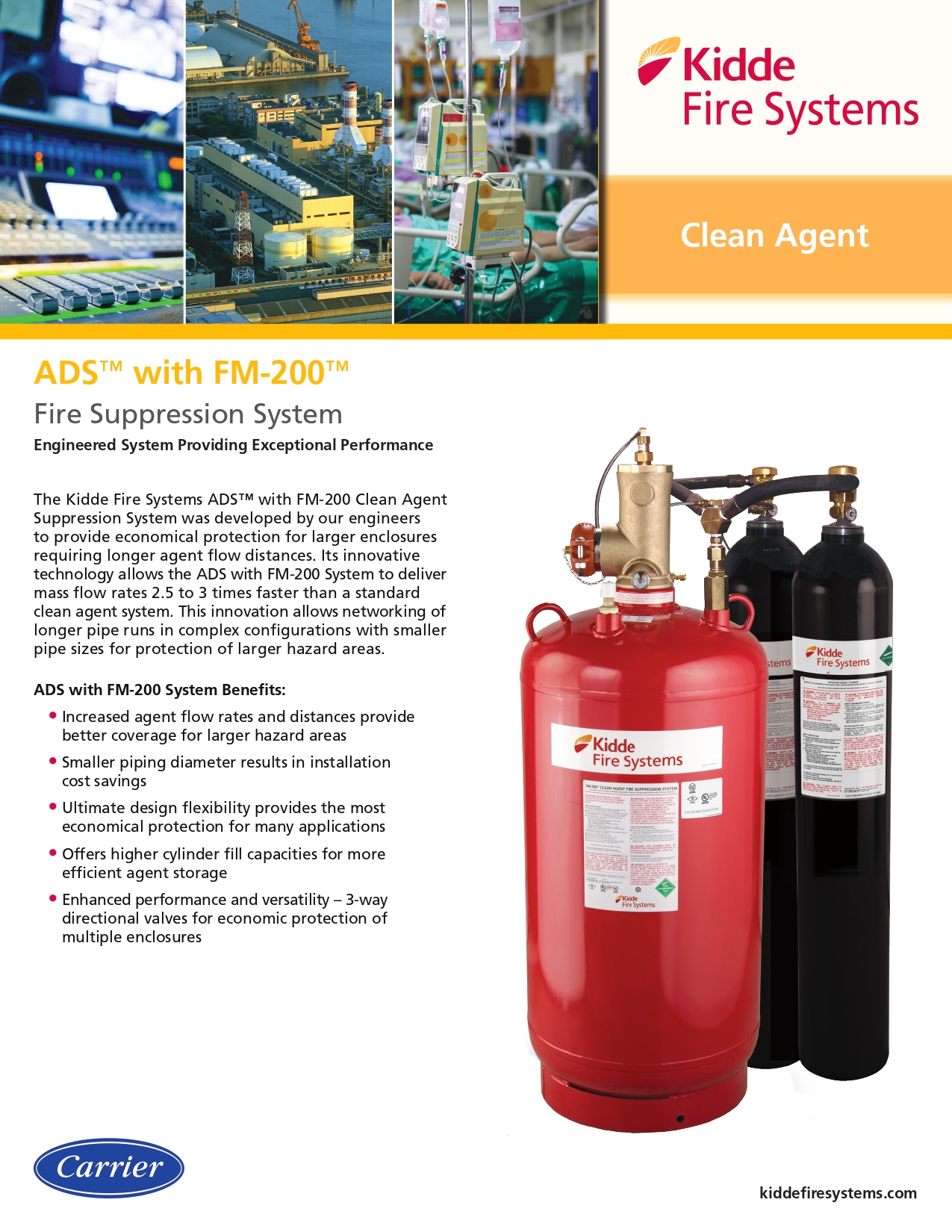 ระบบดับเพลิงอัตโนมัติ Fire Suppression System FM-200 - U.S. MARKETING